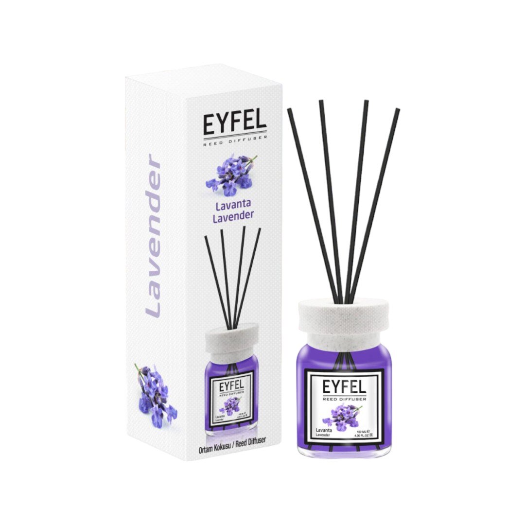 Odorizant de camera cu betisoare, Eyfel, Aroma Lavanda, 120 ml - eMAG.ro