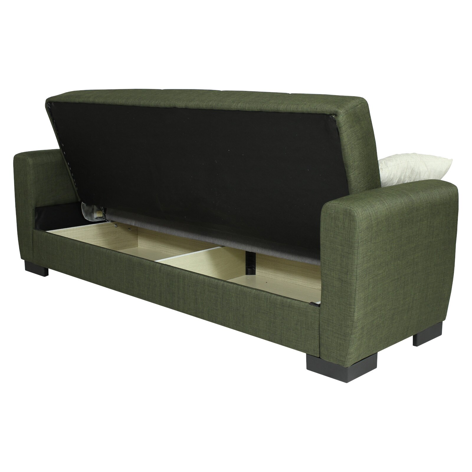 Canapea extensibila Bianca verde 43002, pentru living si hol, cu 3 ...