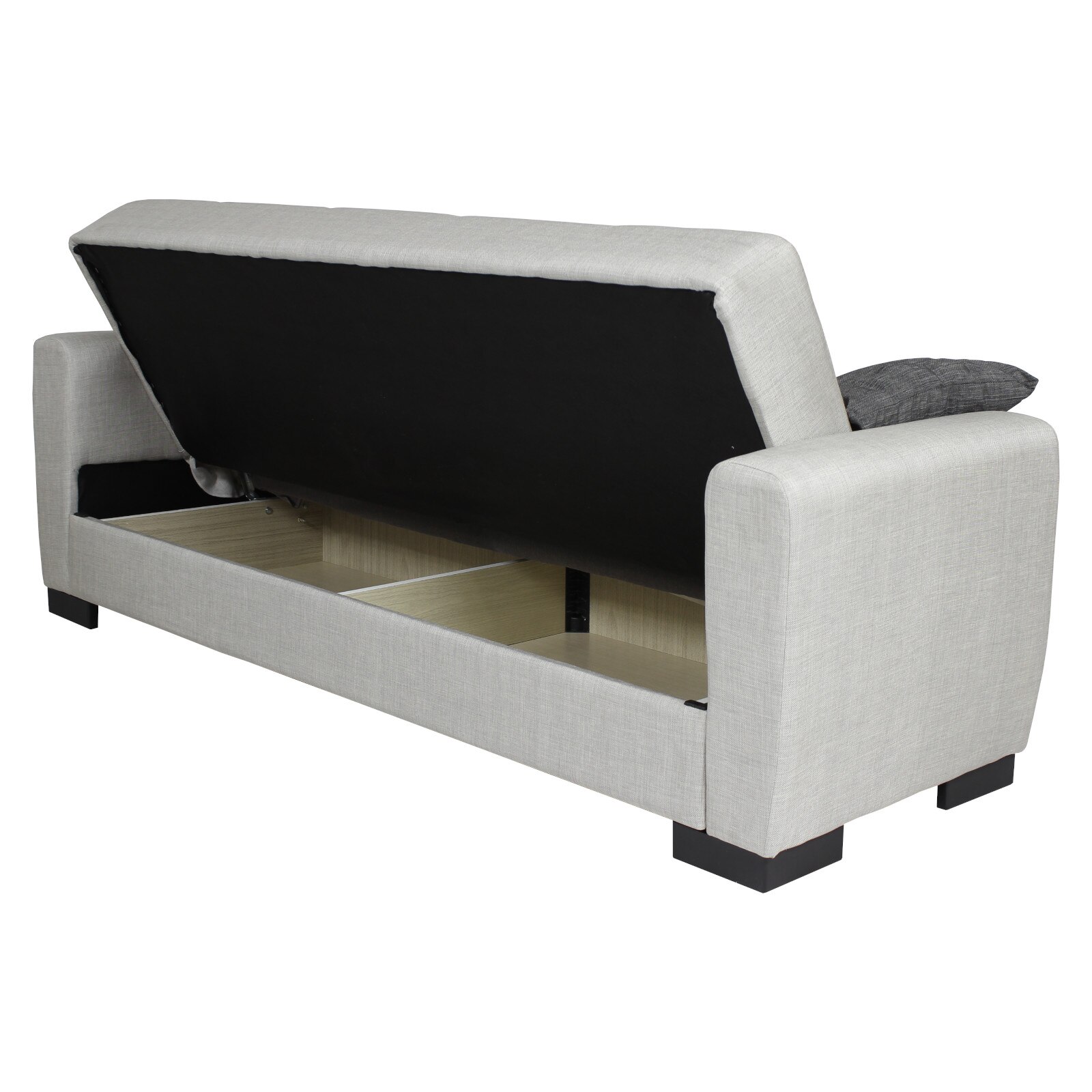 Canapea extensibila Bianca gri 51002, pentru living si hol, cu 3 locuri ...