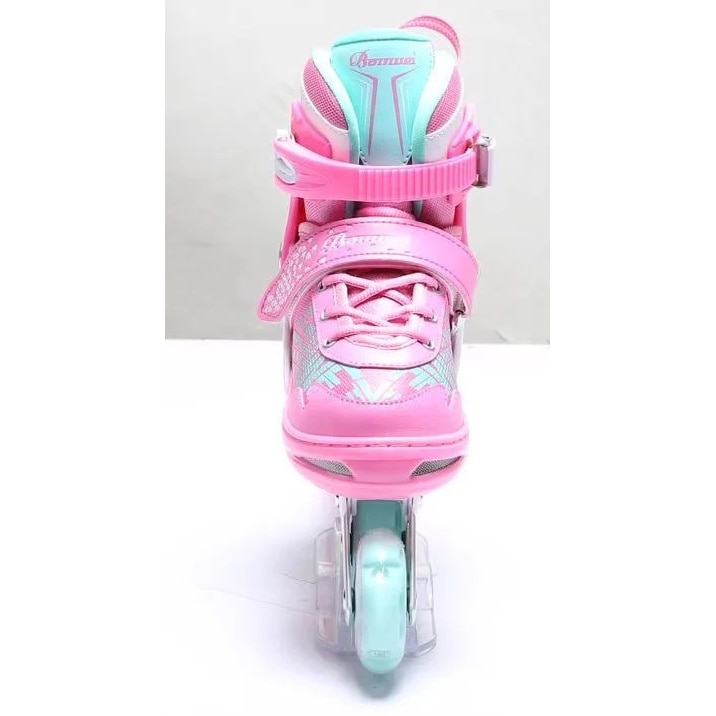 Role Go Kart Spring pentru fete, cu casca, cotiere si genunchiere ...