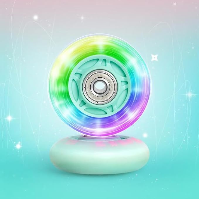 Role Go Kart Spring pentru fete, cu casca, cotiere si genunchiere ...