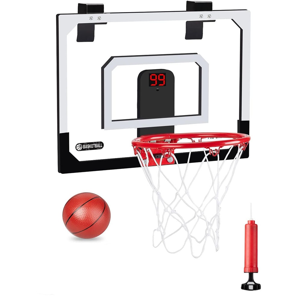 Set cos de baschet, Cu contor, Minge, Pompa, Metal - eMAG.ro