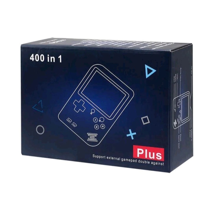 Consola jocuri Planet Tech, Retro, 400 jocuri Super Mario, Negru - eMAG.ro