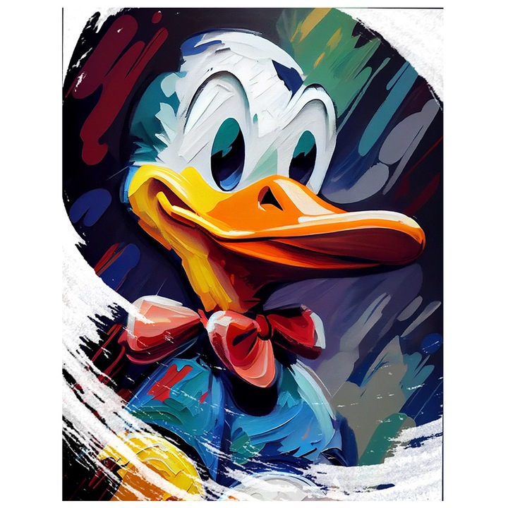 Sticker Cu Portret Donald Duck Cu Funda La Gat, Personaj Fictiv Desene ...