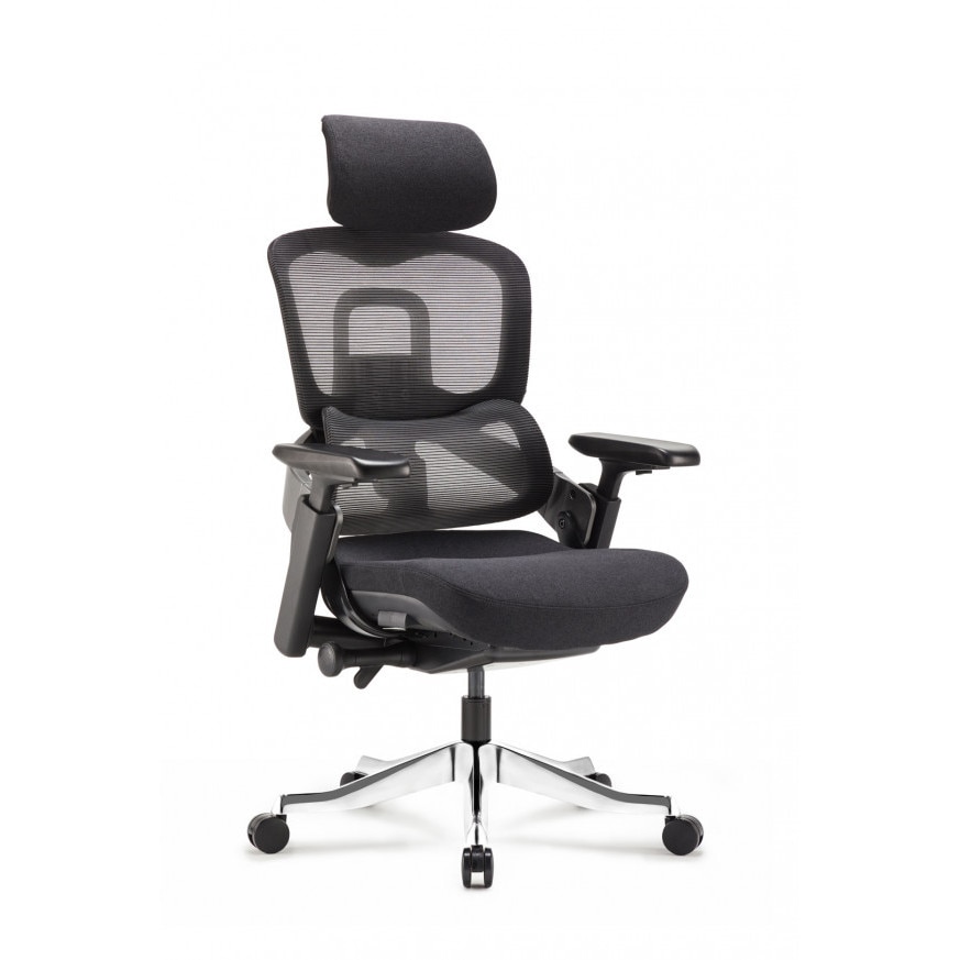 Ергономичен офис стол Ergo Flex, черен - eMAG.bg