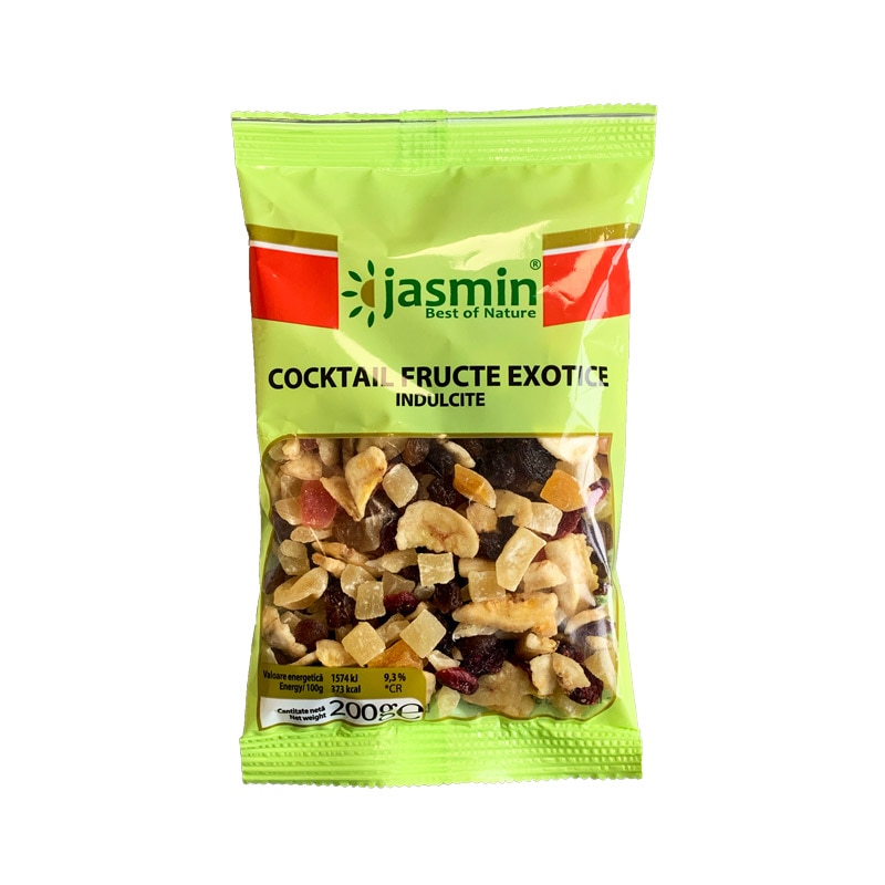Fructe exotice confiate cocktail mix Jasmin 200g - eMAG.ro