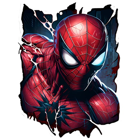 Sticker Cu Spider Man, Desene Animate Omul Paianjen, Comics, Super Erou ...