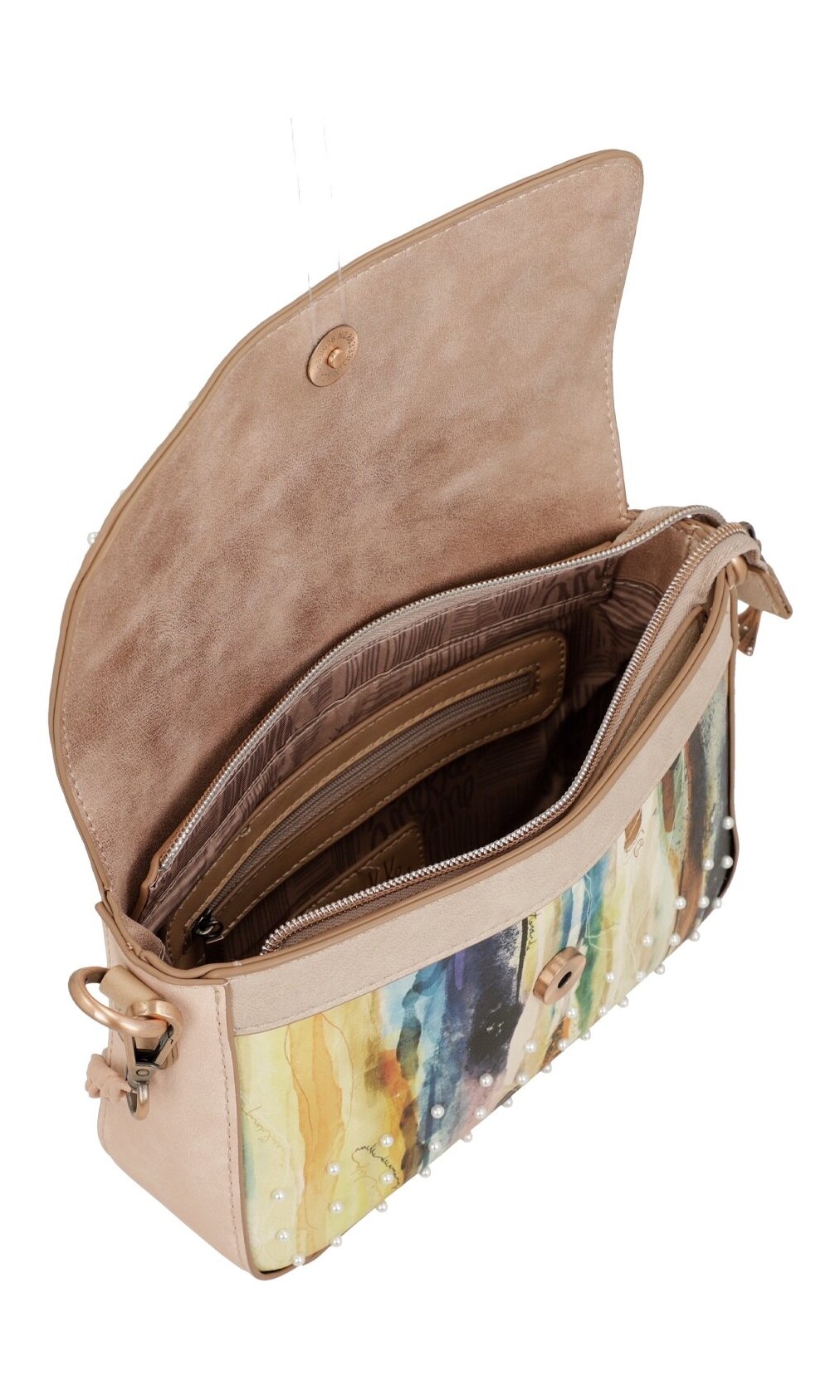 Geanta de umar cu perle, Anekke, Hollywood, Multicolor - eMAG.ro