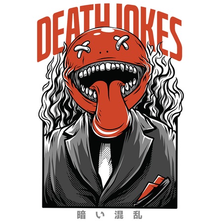 Sticker Cu Manechin In Costum Elegant Cu Batista Rosie, Chip Sfera ...