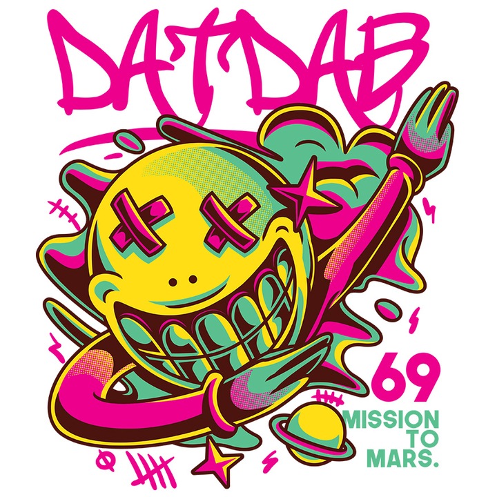 Sticker Cu Emoji Smiley face Cu Dinti Aurii, Ochii In Forma De X, Semn ...