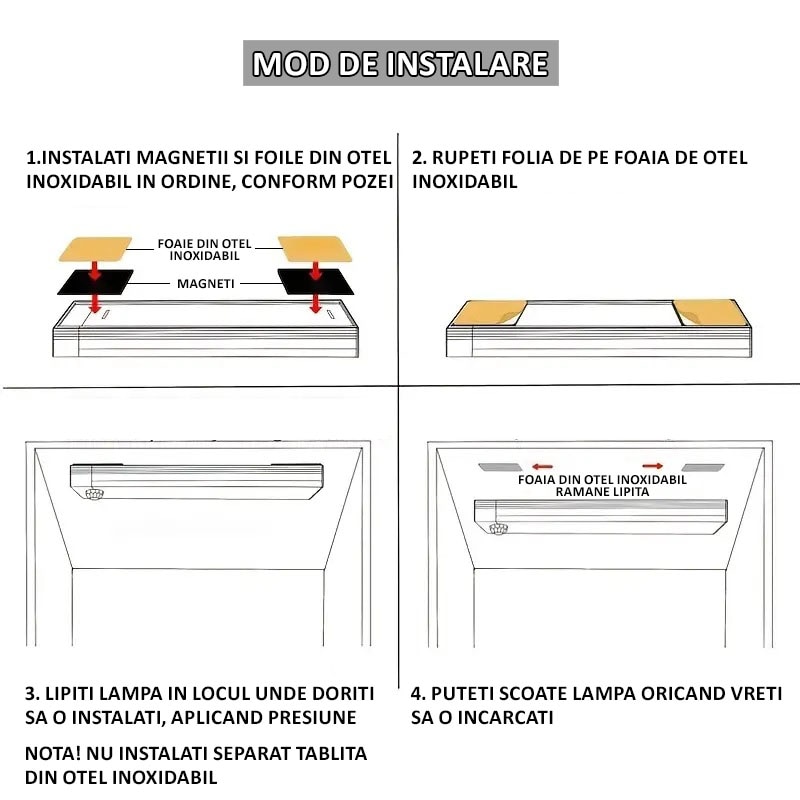 Lampa LED cu senzor de miscare si lumina NEXTLY, pentru dulap, dressing ...