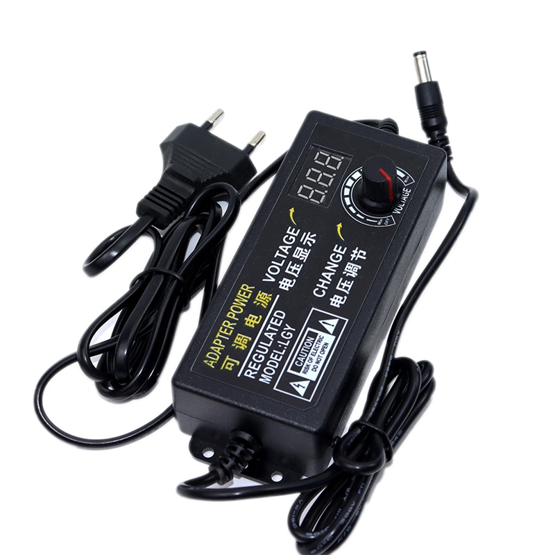 Alimentator Reglabil Universal 3-24V, 3A, Afisaj Digital de Voltaj si 8 ...