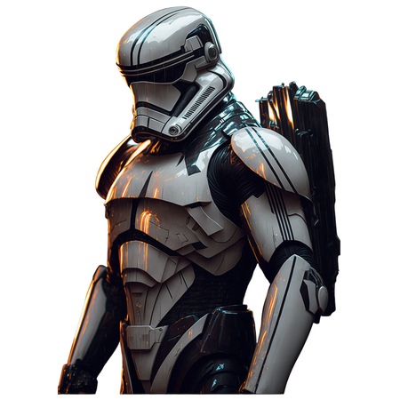 Star Wras Soldier White Armor Portrait Sticker Cartoon Disney Channel ...