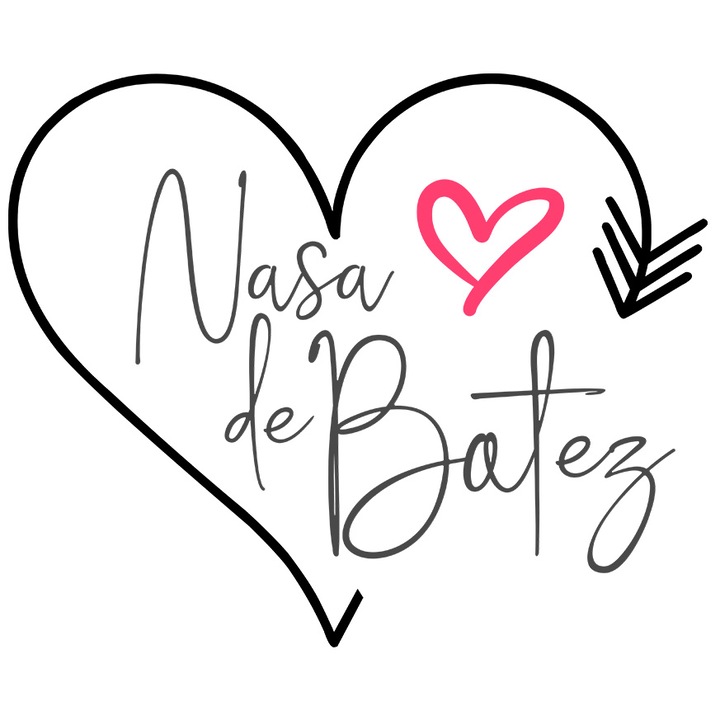 Sticker Cu Text Nasa De Botez, Iubitorii De Familie, Chenar Inima ...