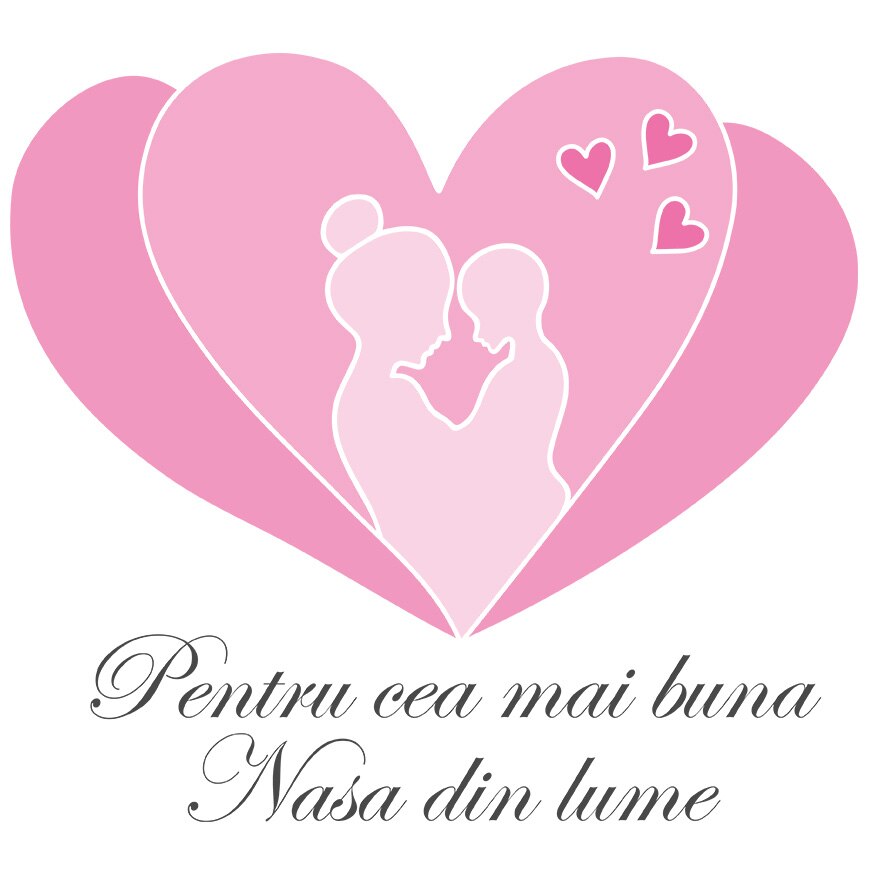 Sticker Cu Text Pentru Cea Mai Buna Nasa Din Lume, Femeie Copil In ...