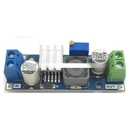 Modul step-down pentru alimentare, Robofun, LM2596S, DC-DC, 24V 40V la 12V 9V 5V 3V, reglabil ...