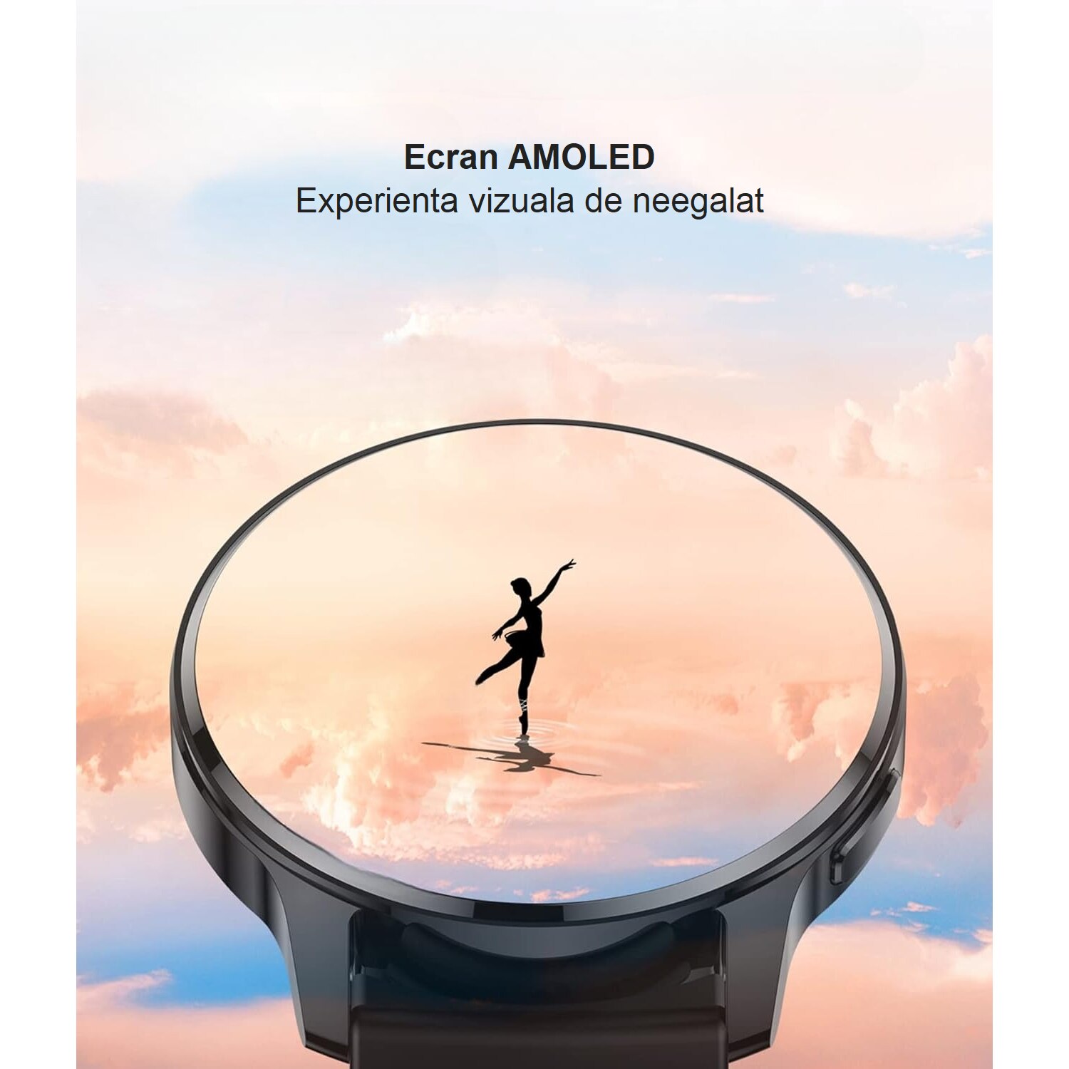 Ceas Smartwatch WiX™SPORT 1.32” AMOLED, Primire/Efectuare Apel, AI ...