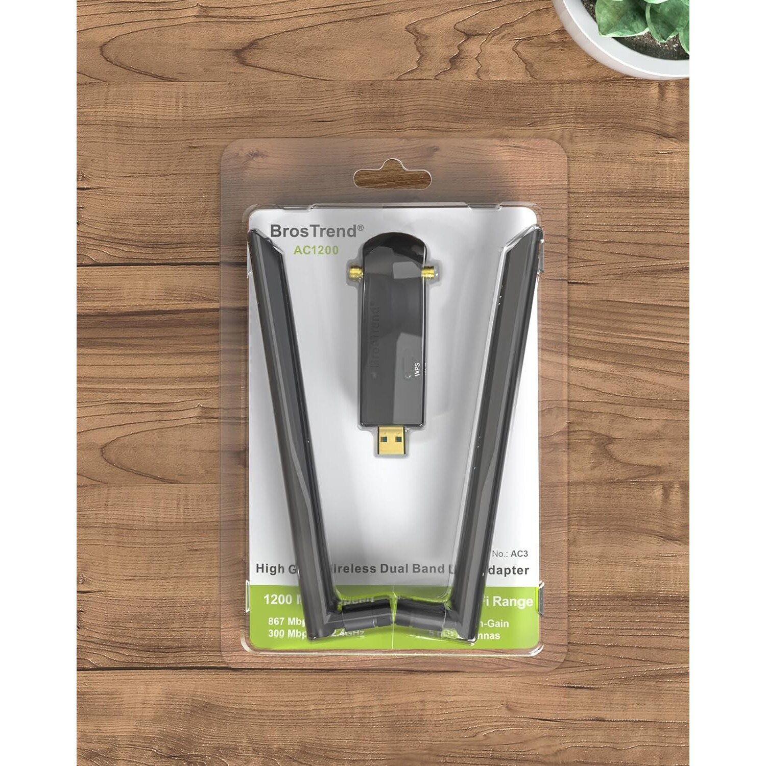 BrosTrend AC1200 USB WiFi Stick, WiFi адаптер за лаптоп с Windows 11/10 ...