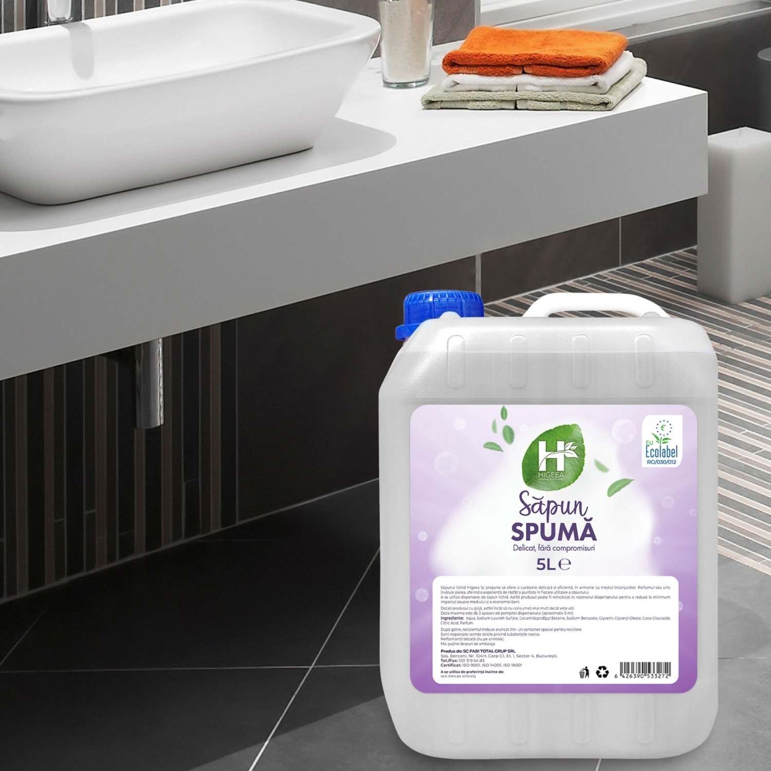 Sapun spuma, Higeea, 5 L, eticheta ecologica - eMAG.ro