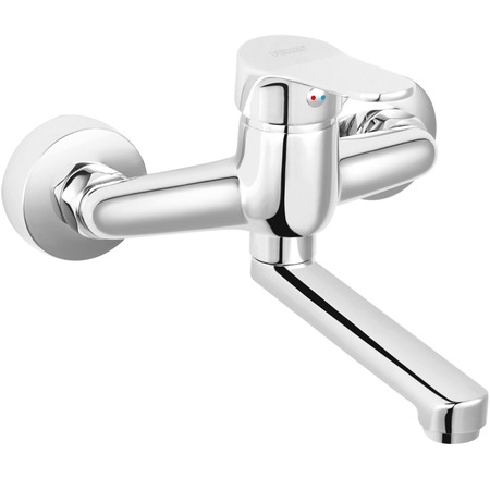 Baterie lavoar pentru perete Ferro Isso, monocomanda, cu pipa mobila ...