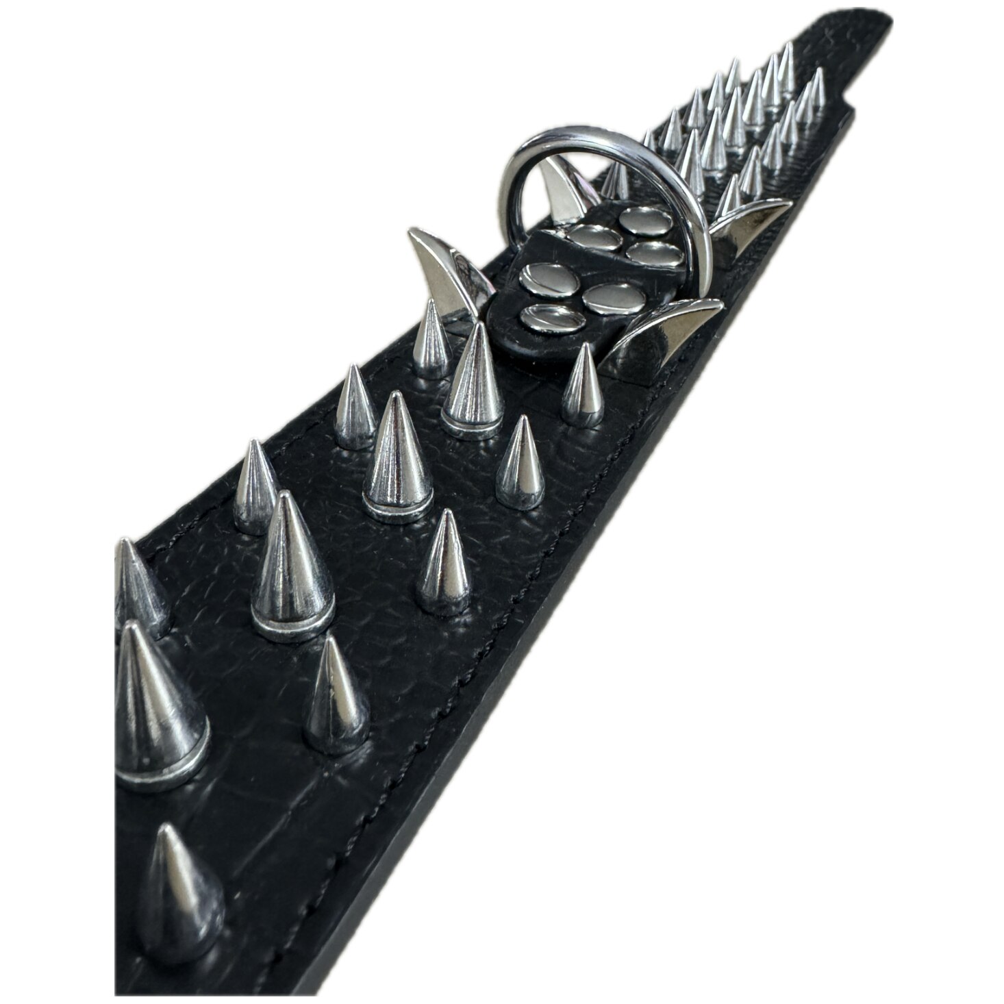 Zgarda cu Tinte de Metal pentru Caini, Paza si Protectie, Piele ...