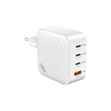 Incarcator retea GaN QuatroMini Plus 120W, AHA PRINT®, design compact ...
