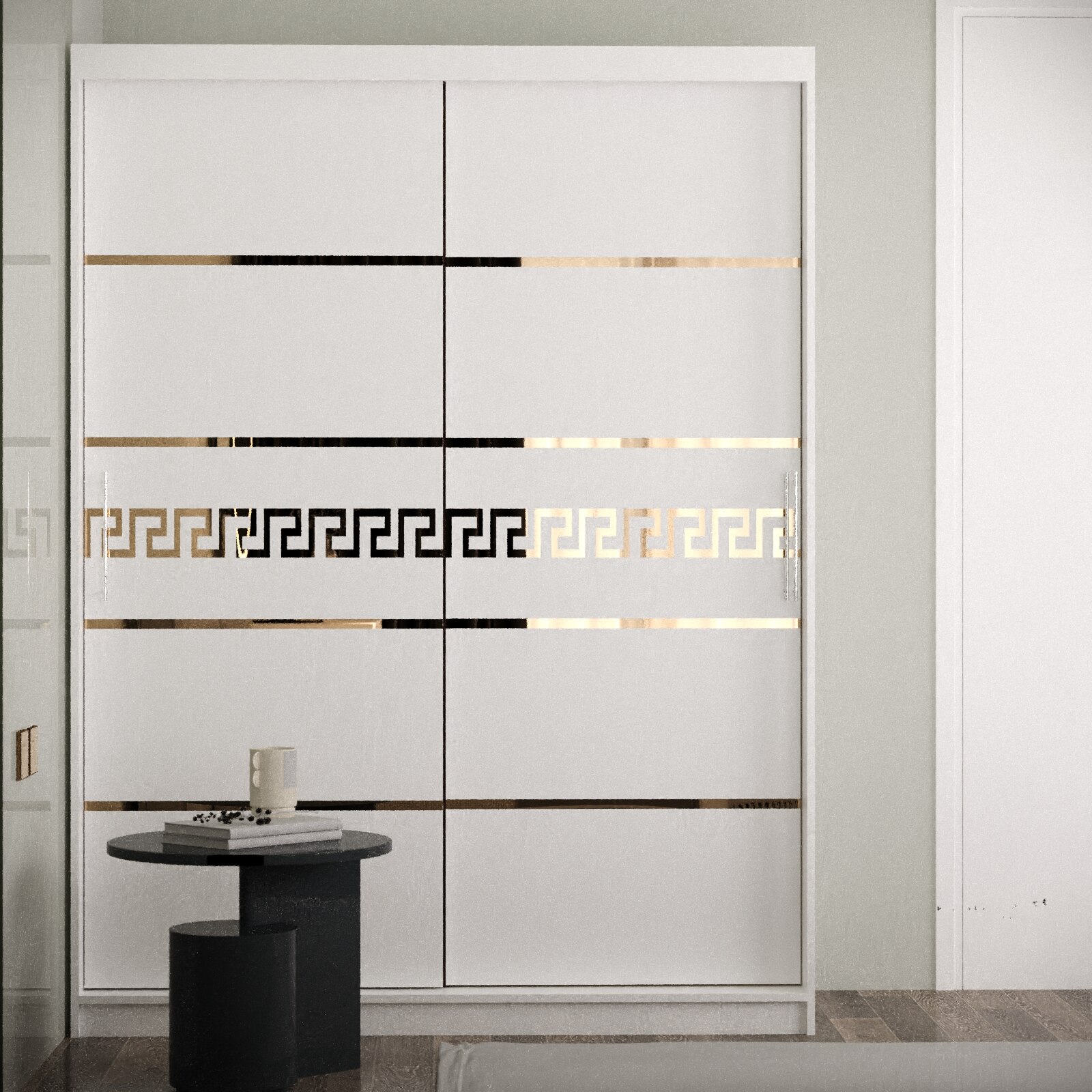 Dulap Venus Gold Alb 150 x 60 x 200 cm - eMAG.ro