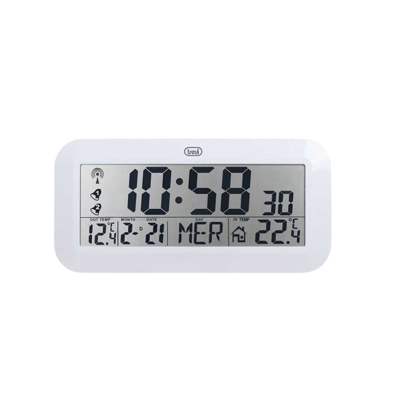 Ceas De Perete Digital, 42cm, Temperatura, Calendar, Alb, Trevi - eMAG.ro