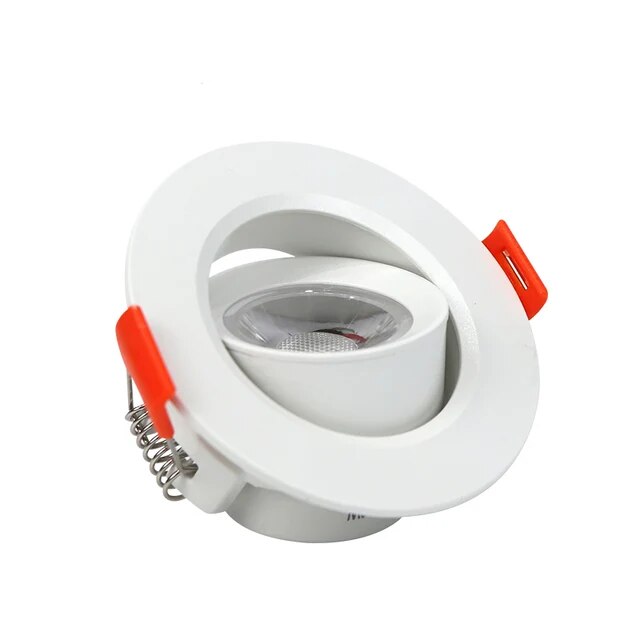 Spot led 5W incastrabil in tavan, reglabil alb rotund ABS 430lm ...