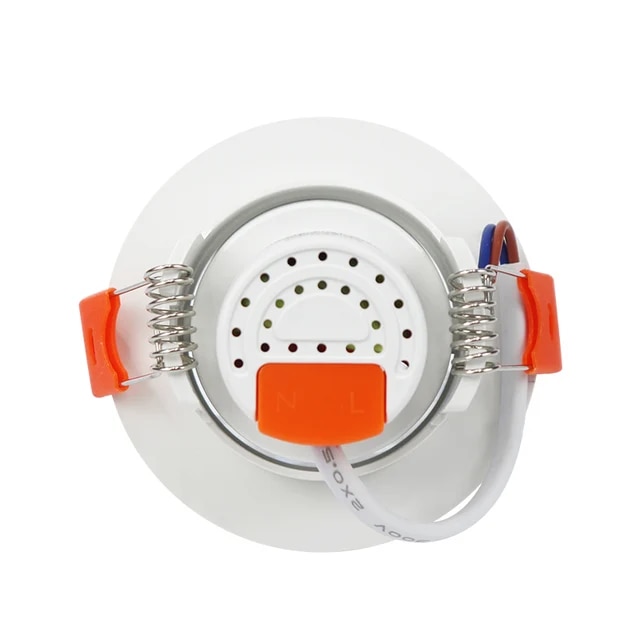 Spot led 5W incastrabil in tavan, reglabil alb rotund ABS 430lm ...
