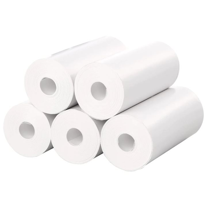 Set 5 Role Hartie de Imprimanta pentru Aparate Foto cu Printare Instant ...