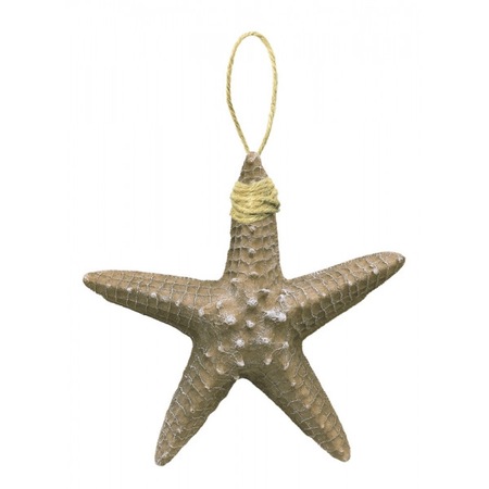 Stea de mare decorativa, rasina pictata, 21x21x6cm - eMAG.ro