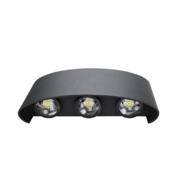 Aplica LED de perete, fatada 6W cu lupa, IP65, lumina calda 3000k ...