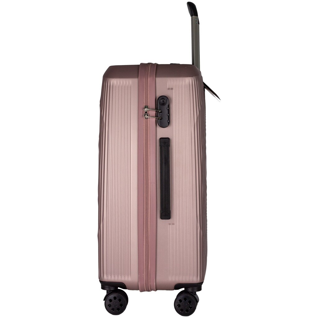 Troler mare Francesco Ferellino Fossette, 76 x 50 x 31 cm,roz pudra ...