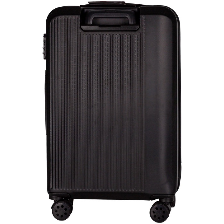 Troler cabina Francesco Ferellino Solamante, 55 x 37 x 24 cm,negru ...