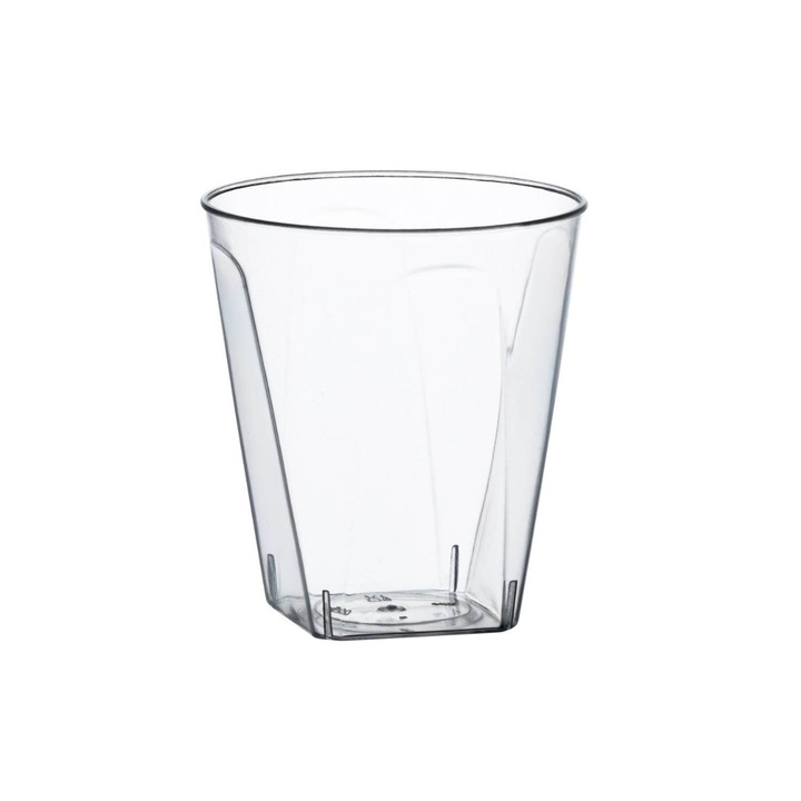 Set 40 de pahare shot, 60ml, 4, 5 x 5 cm, reutiilizabile, transparente ...