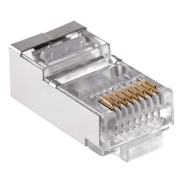 Mufa RJ45 ecranata cu Pass Through, Cat 5e - eMAG.ro