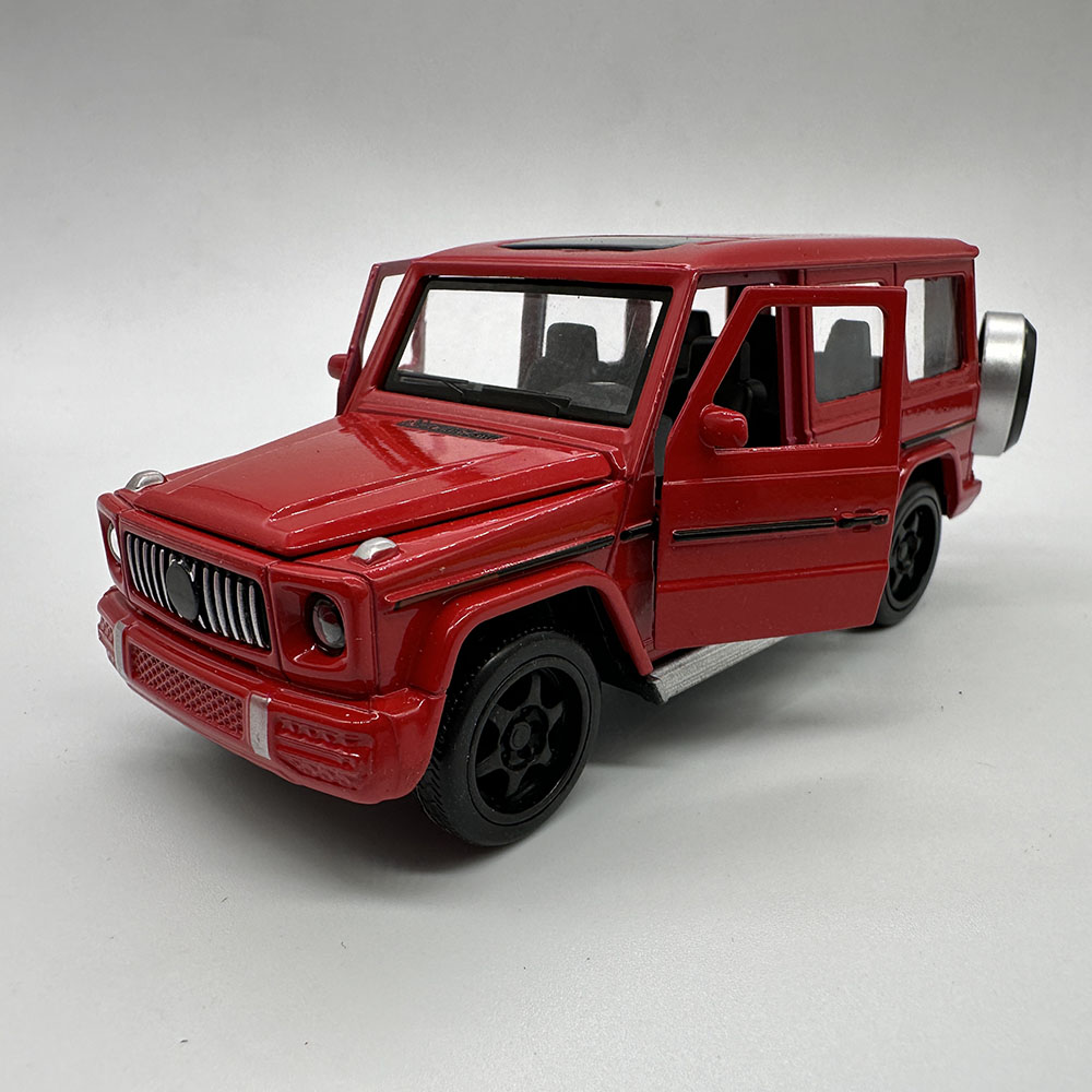 Macheta de metal Mercedes Benz Clasa G, 1:36, rosu, Motor pull-back ...