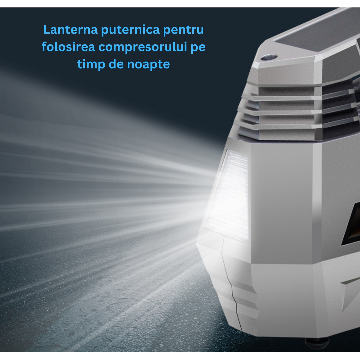 Compresor auto, 12v, conectare bricheta, 120W, lanterna, pentru masina ...