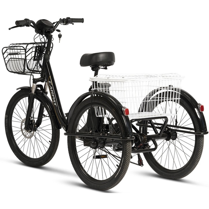 Bicicleta/Triciclu Electric Full Electric cu Roti de 24", Motor 350W ...