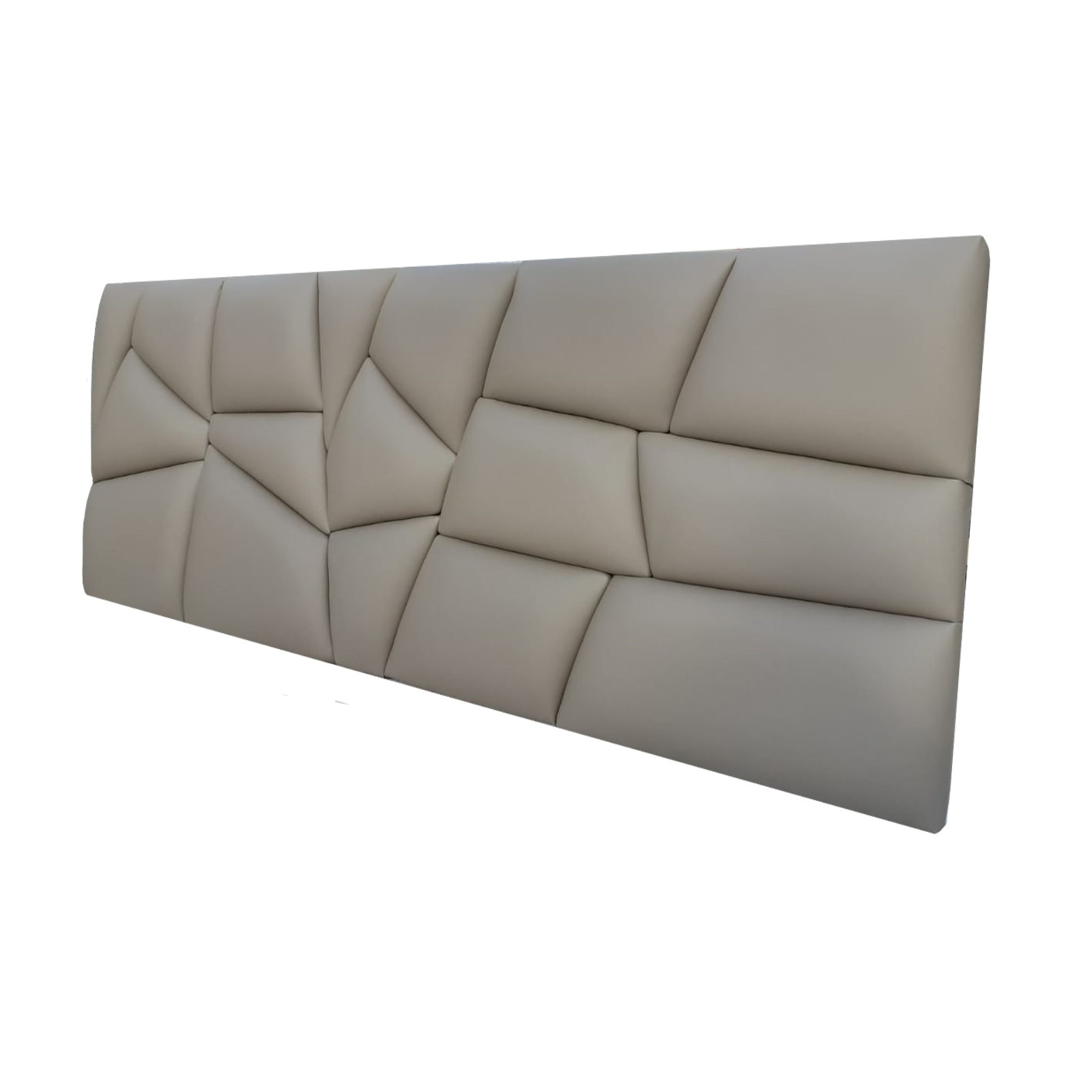 Tablie Neo tapitata, pentru pat, piele ecologica maro deschis, 60 x 120 ...