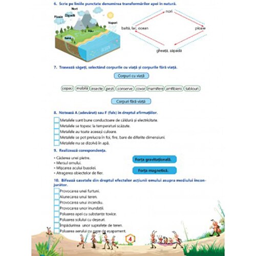 Stiinte ale naturii - caiet de lucru pentru cls. a IV-a - Adina Grigore ...