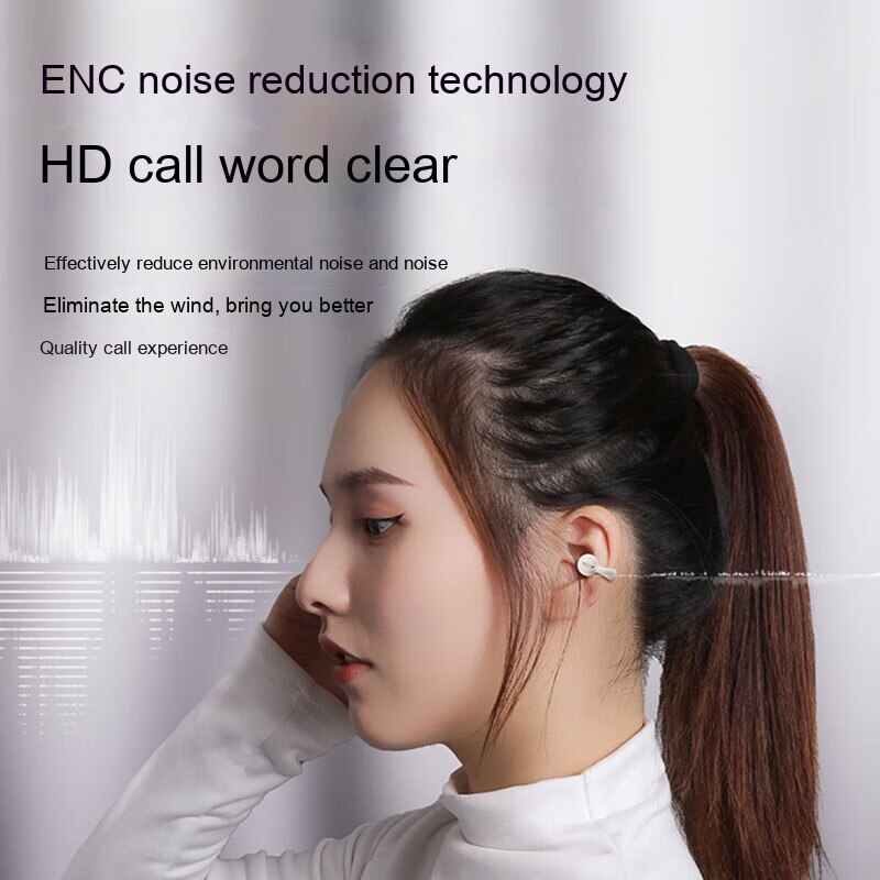 Casti Wireless, OKSJ® I20, Clip-On, Bluetooth5.3, Sport, moda, microfon ...