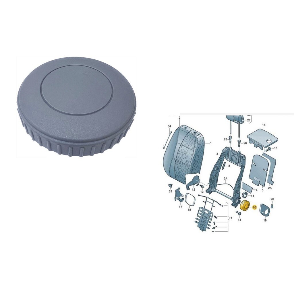 Maner reglaj scaun pentru VW Passat B6 (2005-2010) Gri - eMAG.ro