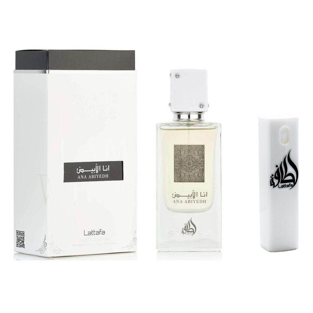 Set Apa de parfum, arabesc de dama Lattafa ANA ABIYEDH WHITE 60ml cu ...