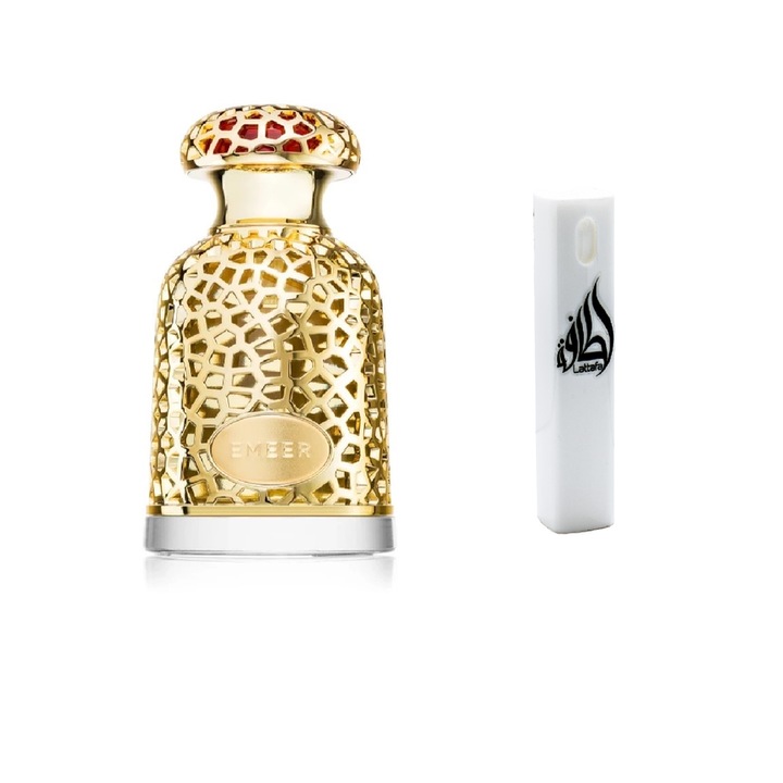 Set Apa de parfum, Lattafa Emeer Unisex 100 ml parfum Arabesc cu Kit ...