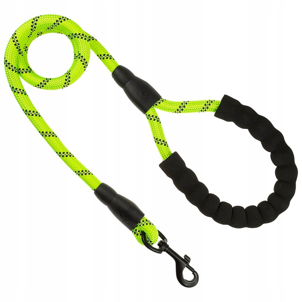 Lesa pentru caini Wesolypupil, neopren, reflectorizanta, verde/negru, 1 ...