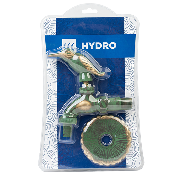 Декоративна канелка Hydrostab Hydro Колибри, 1/2", Антично зелен - eMAG.bg