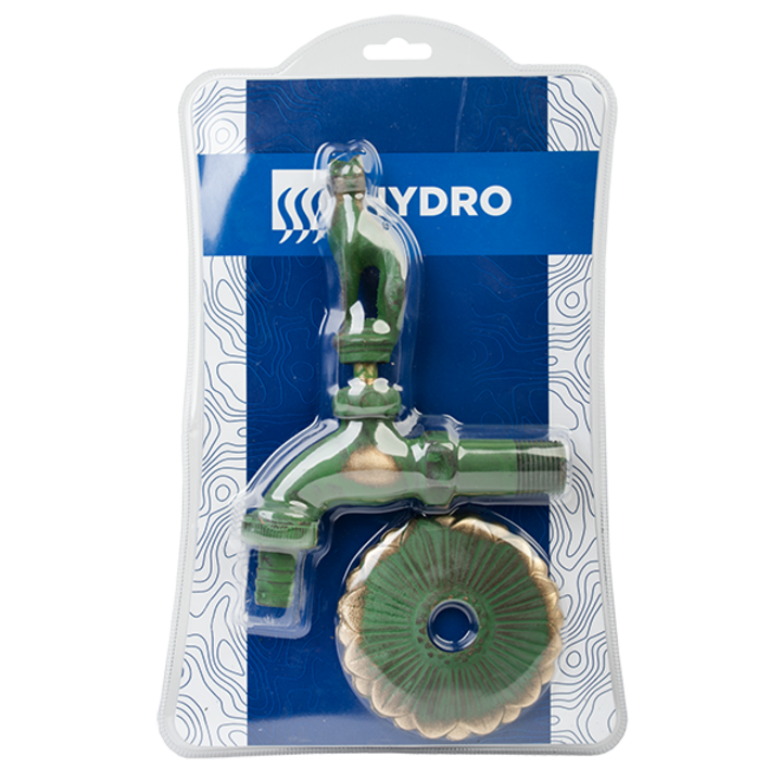 Декоративна канелка Hydrostab Hydro Пума, 1/2", Антично зелен - eMAG.bg