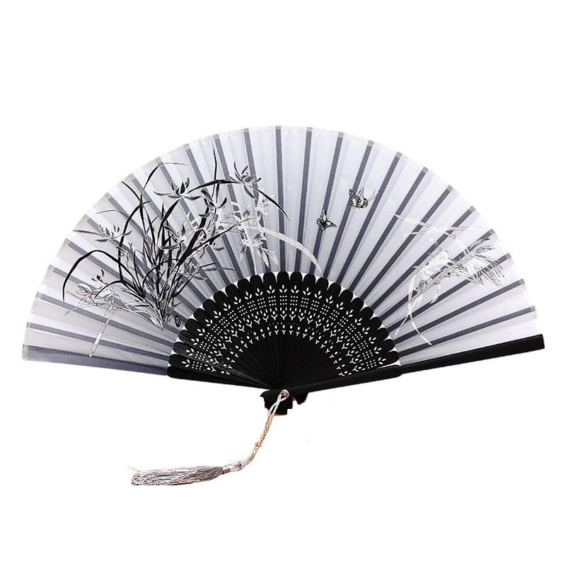 Evantai pliabil, fibra de bambus, lustruire manuala, 21cm - eMAG.ro